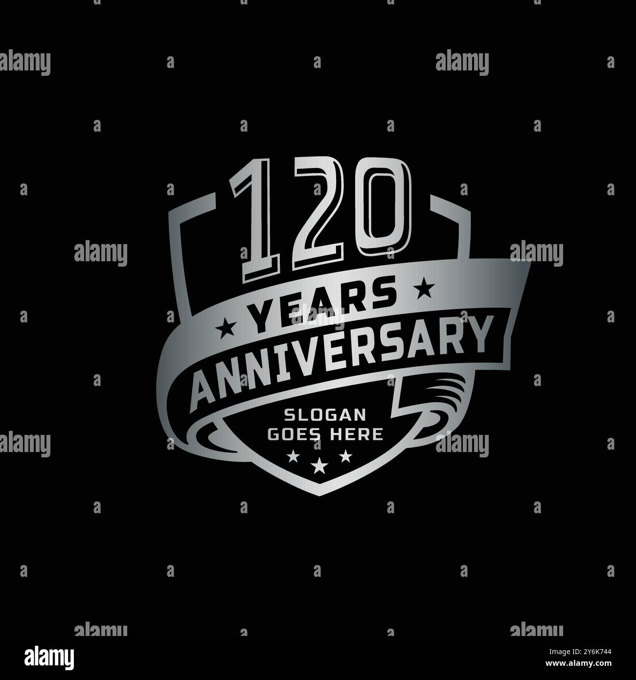 120 years anniversary celebration design template. 120th anniversary ...