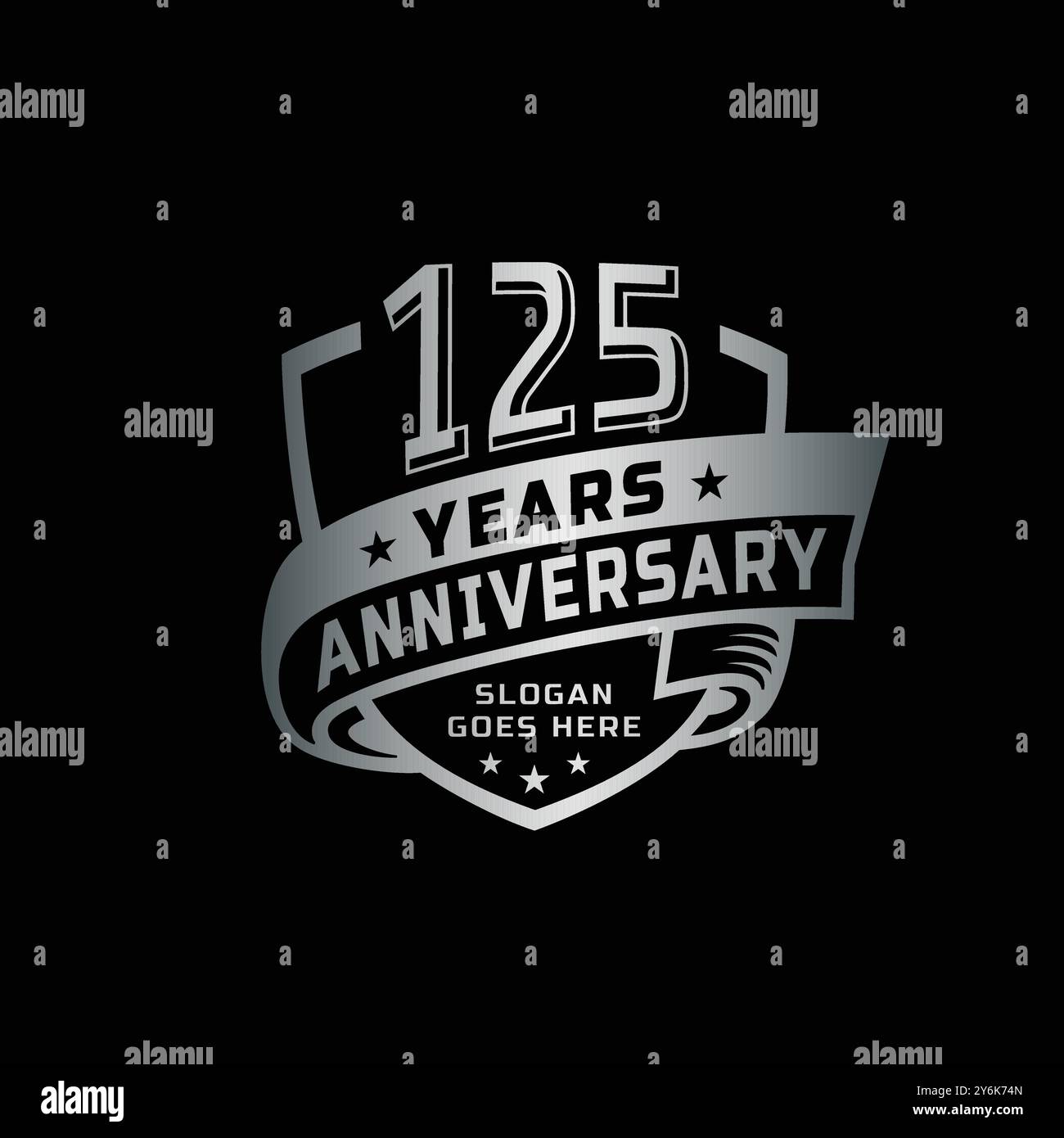 125 years anniversary celebration design template. 125th anniversary ...