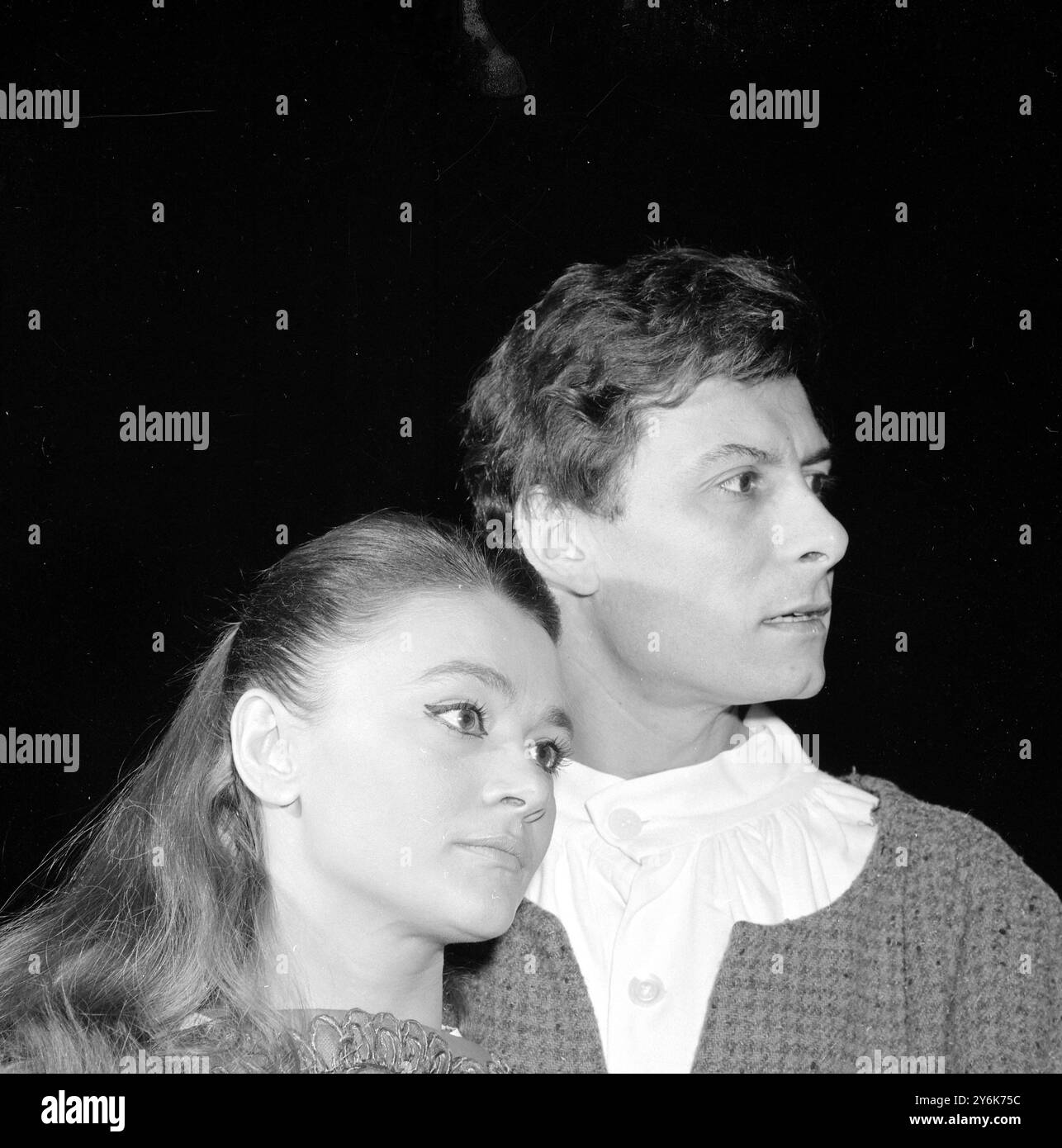 Film Film Star Daniele Delorme pictured with her leading man in the ...