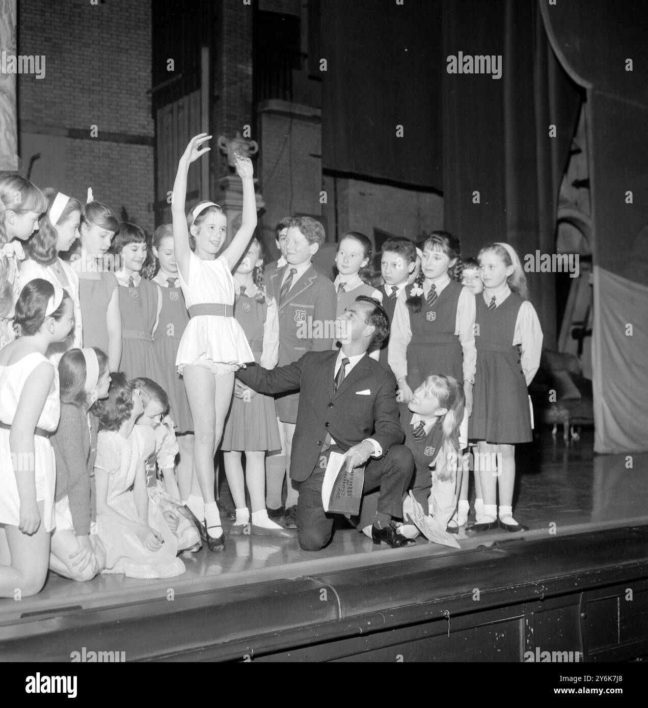 On stage at Palace Theatre in London Cambridge Circus is stage manager ...