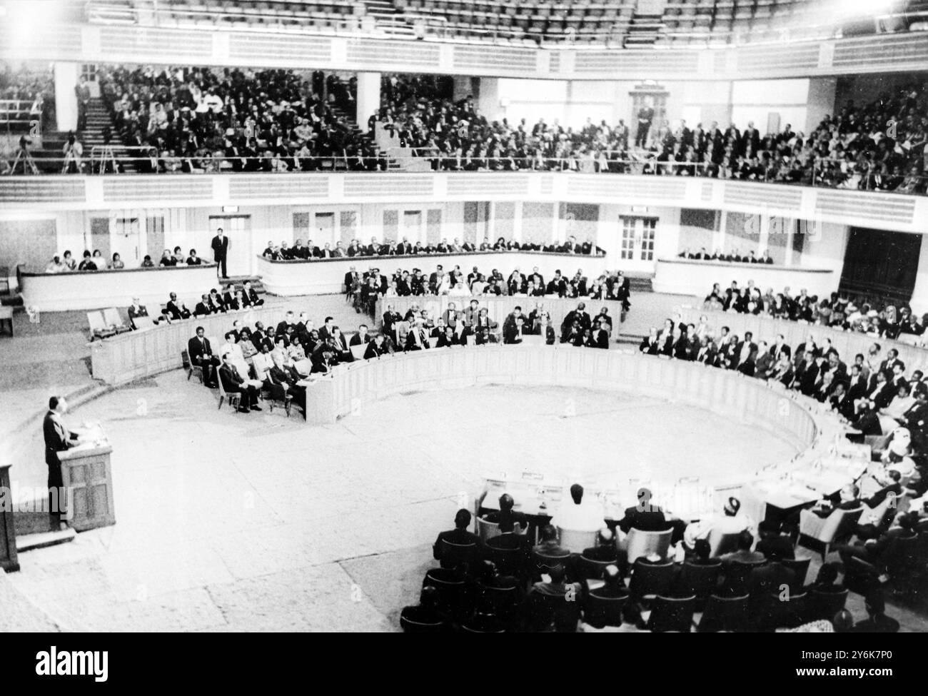 Cairo view of the opening ceremonies of the second summit conference of ...