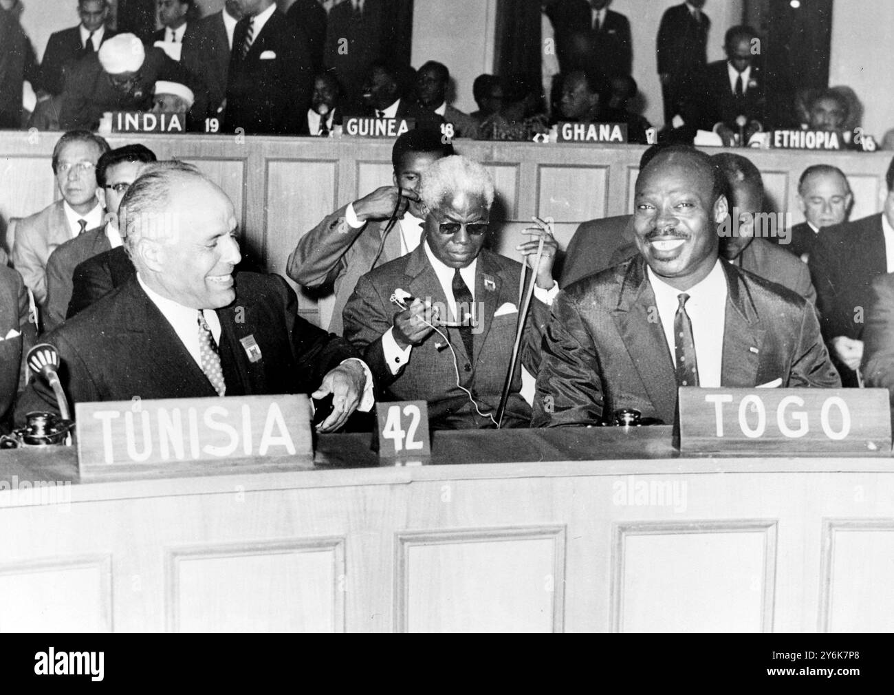 Cairo view of the opening ceremonies of the second summit conference of ...