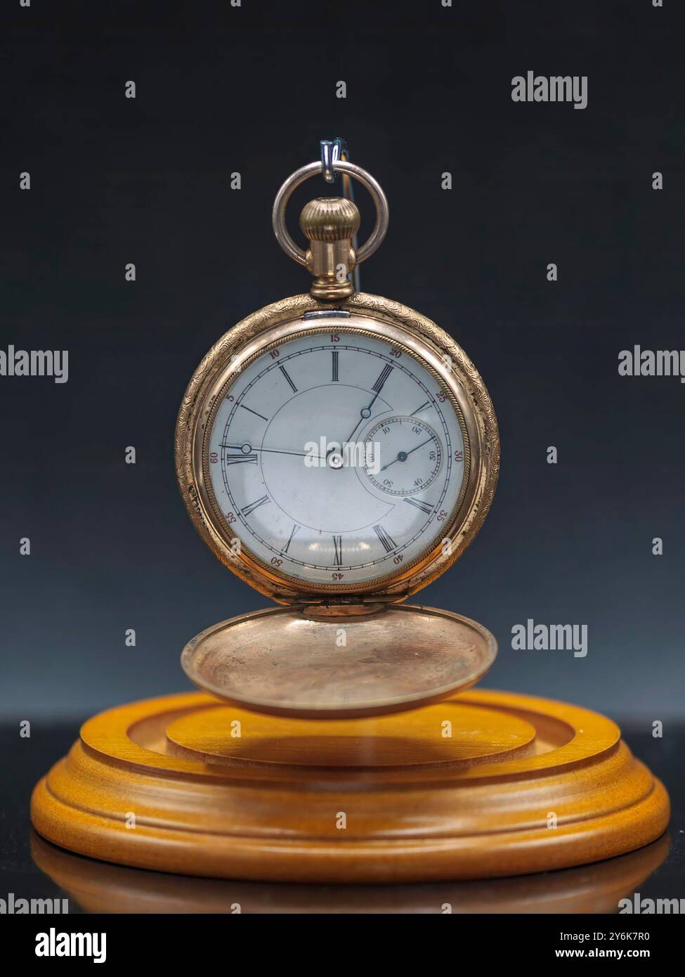 old pocket watch a family heirloom from several generations ago hanging ...