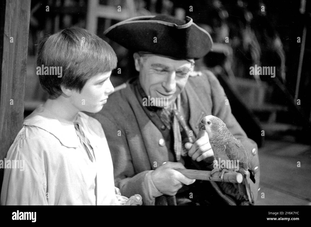 Sitting on his perch is Jack Spratt the parrot actor who plays Captain ...