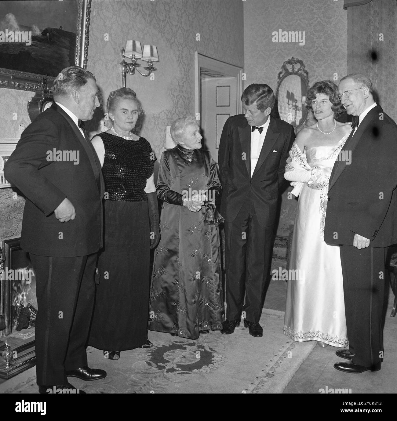 JFK - Ireland, Dublin, in the official residence L-R - Premier Sean ...
