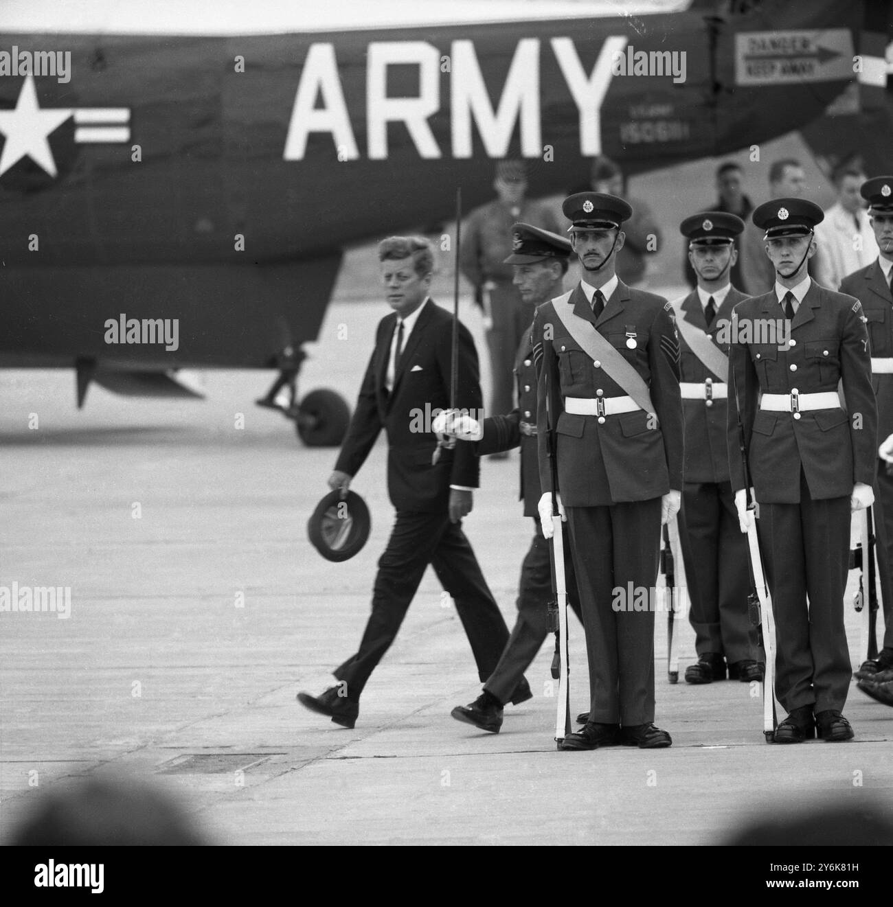 President John F Kennedy (JFK) during visit to Harold Macmillan 29 June ...