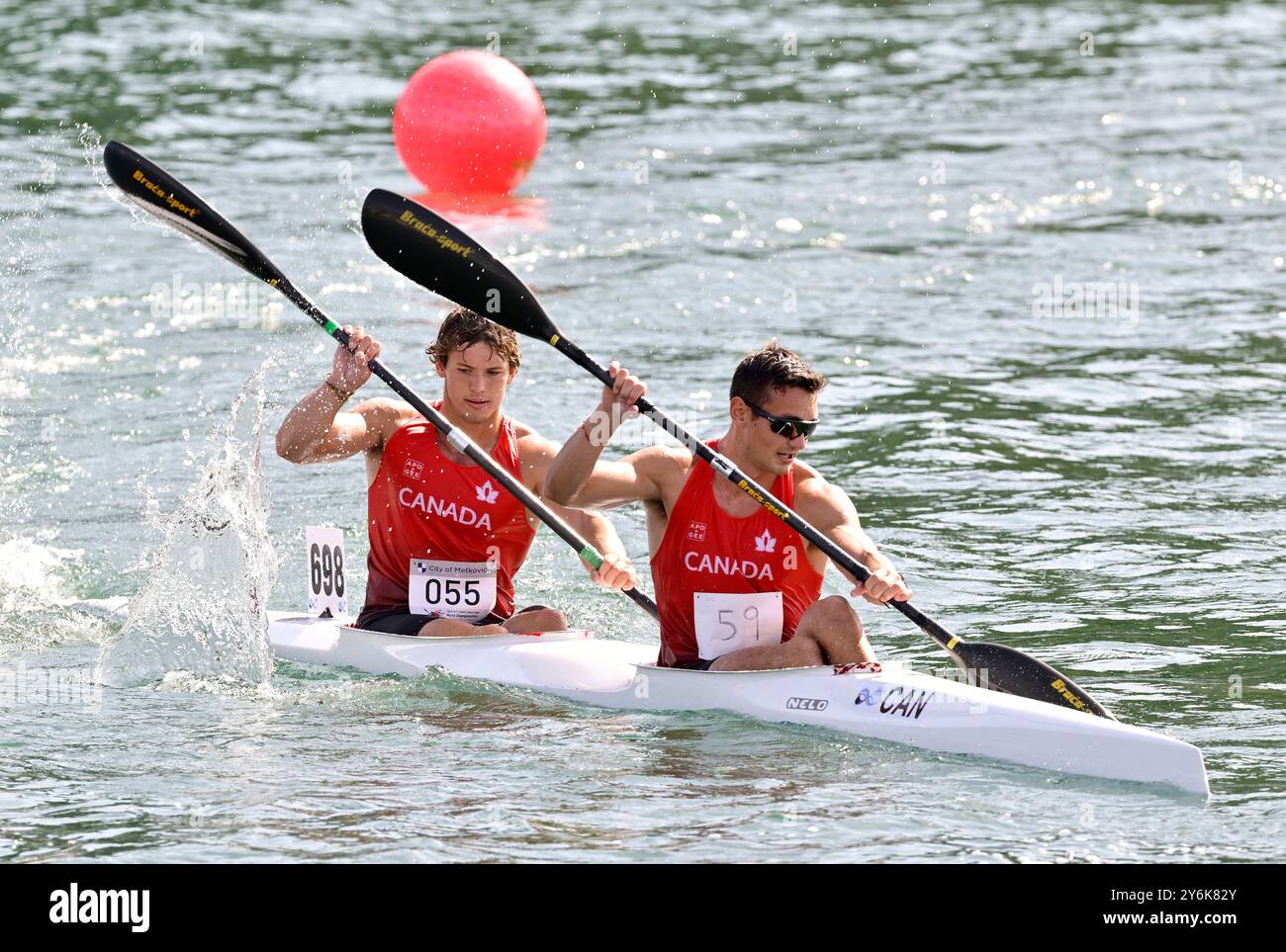Jacob Steele (CAN) and Cameron Low (CAN) in the K2 Men Senior Long ...