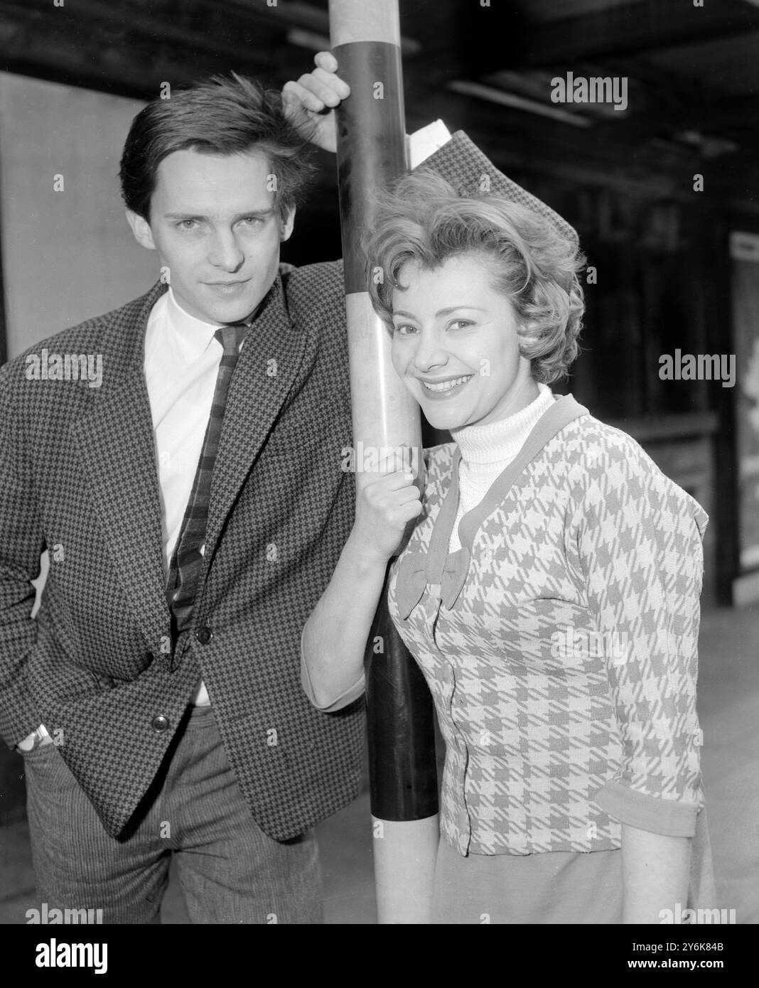 Jeremy Brett who plays Richard Highfield and Stephanie Voss who plays ...