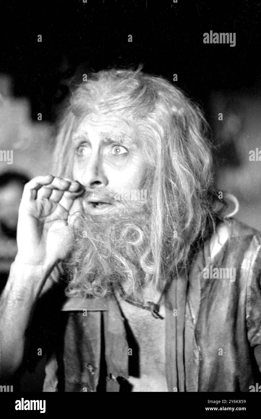 In rehearsal of R L Stevenson's classic tale Treasure Island which opens at The Mermaid Theatre ...