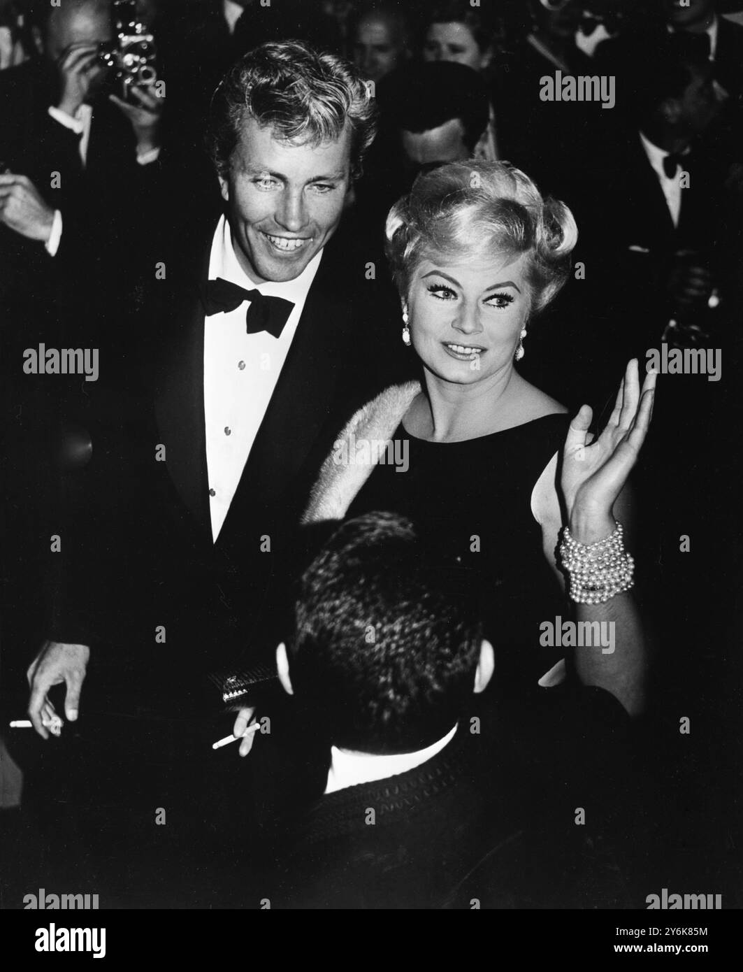 456464 Newly-weds at the Cannes Film Festival. Anita Ekberg and her ...