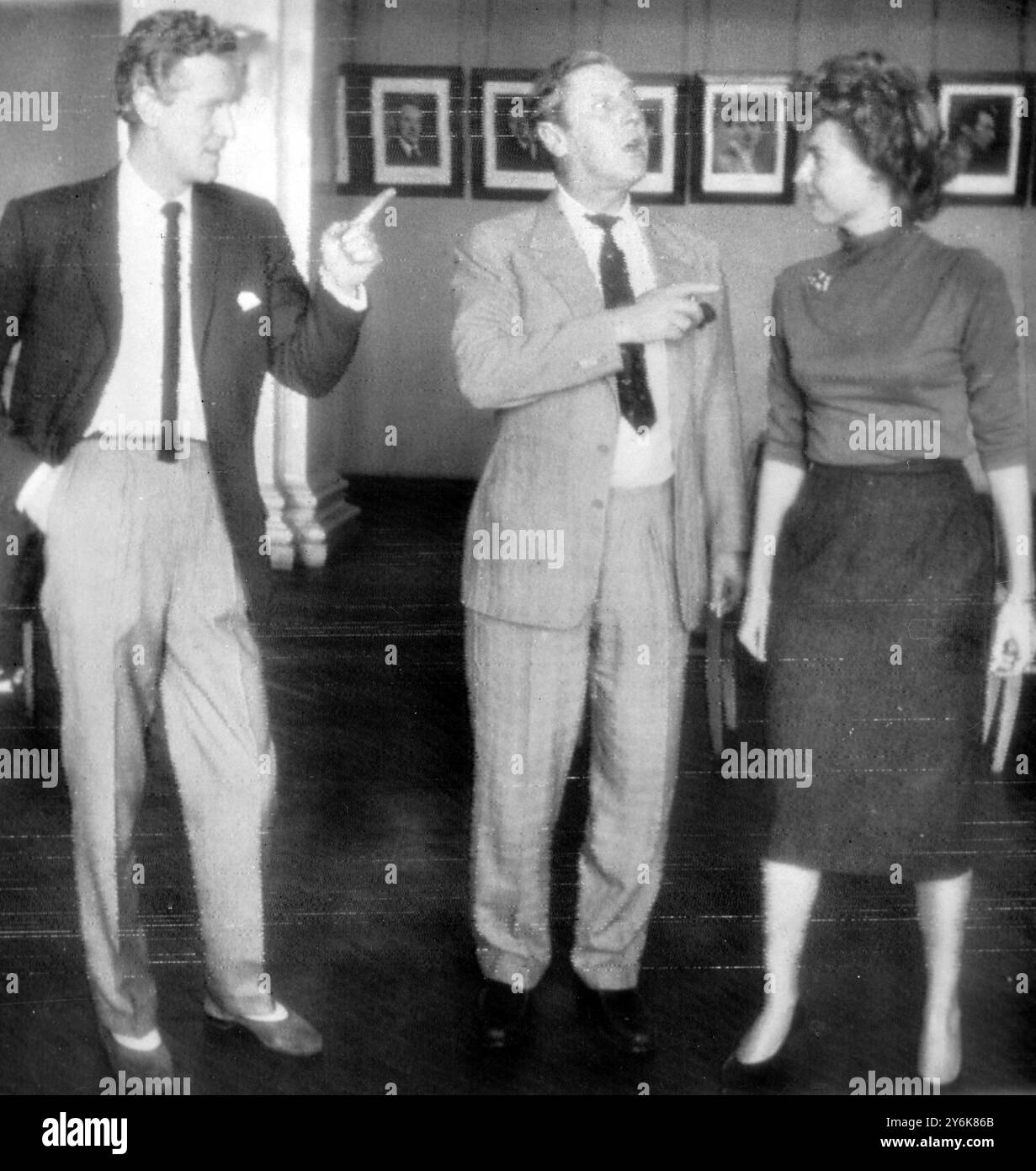 Edward Mulhare as Professor Henry Higgins and Robert Coote as Col ...