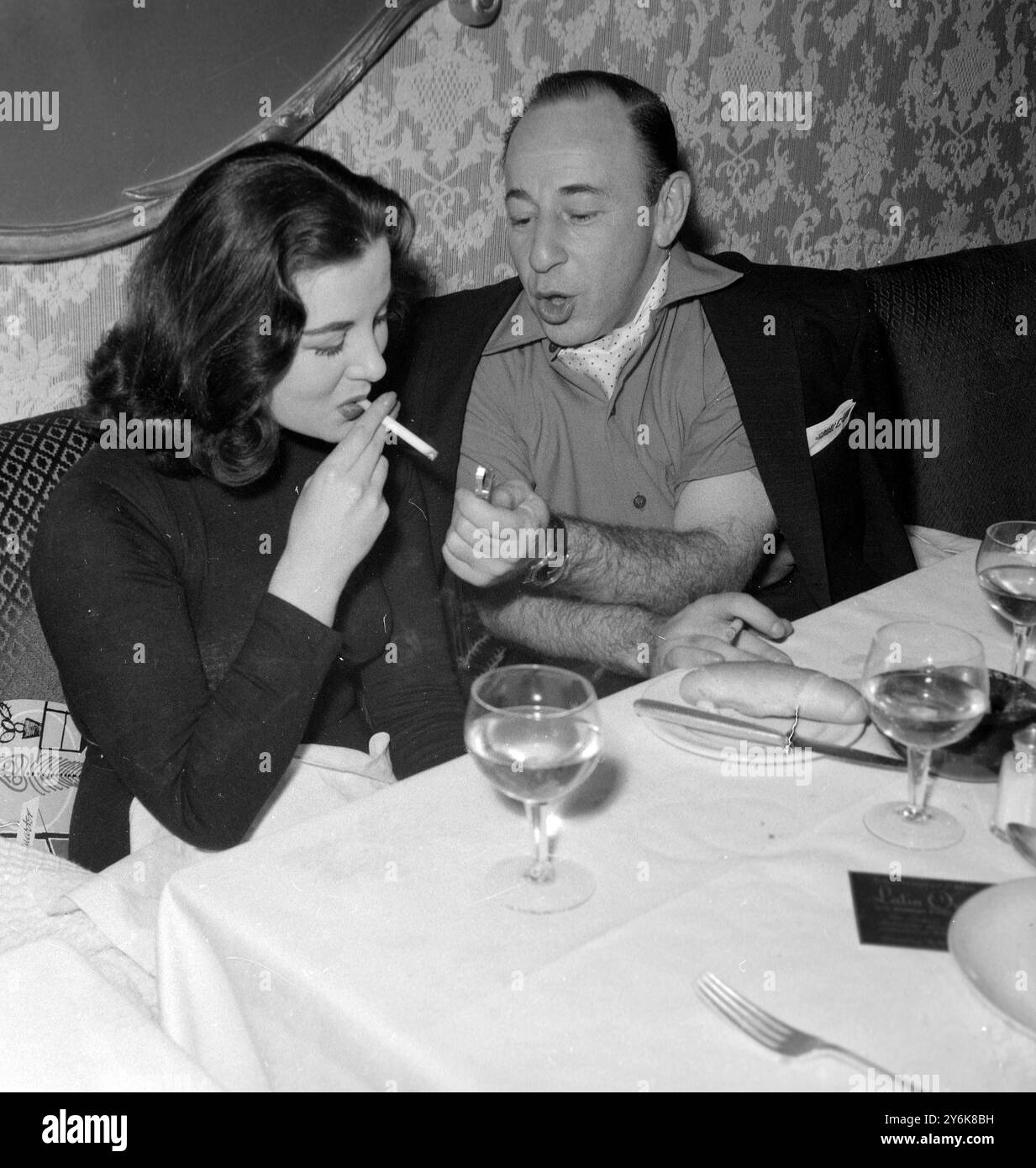 Ed Stern and Actress Barbara Joyce at last nights Latin Quarter Party ...