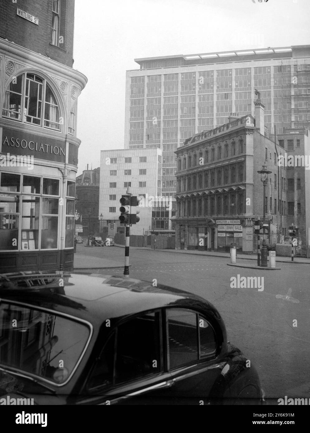 Transformation of City of London foreground is an old building built ...