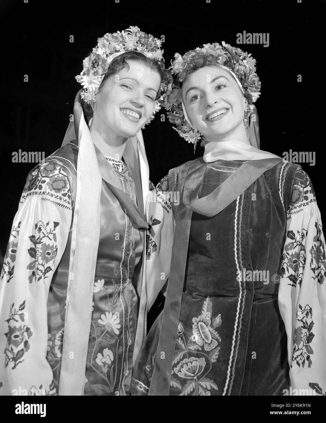 Two of the Ukranian State Cossack Company Dancers, Valentina Verholva ...