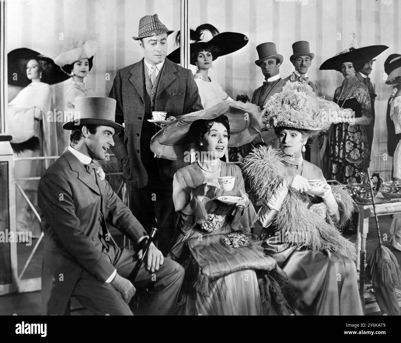 From left to right foreground actor Leonard Weir , Charles Stapley ...