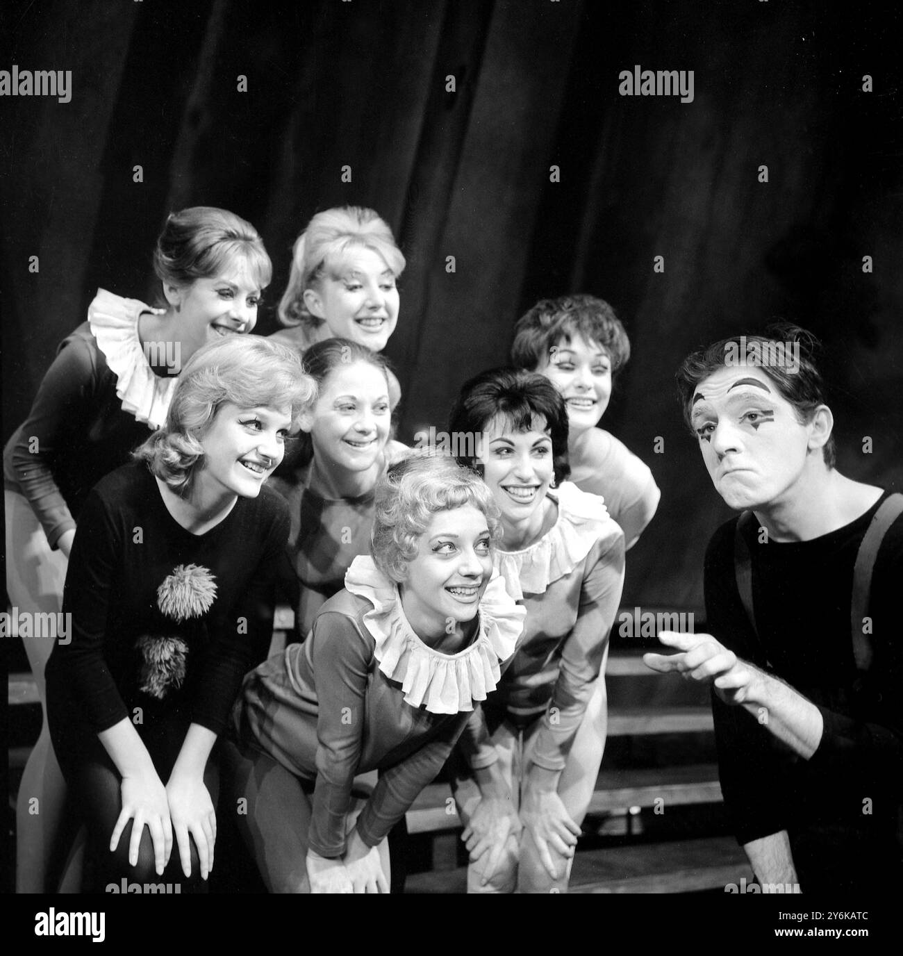 The cast with Actress Anna Quayle and with singer Anthony Newley caught ...