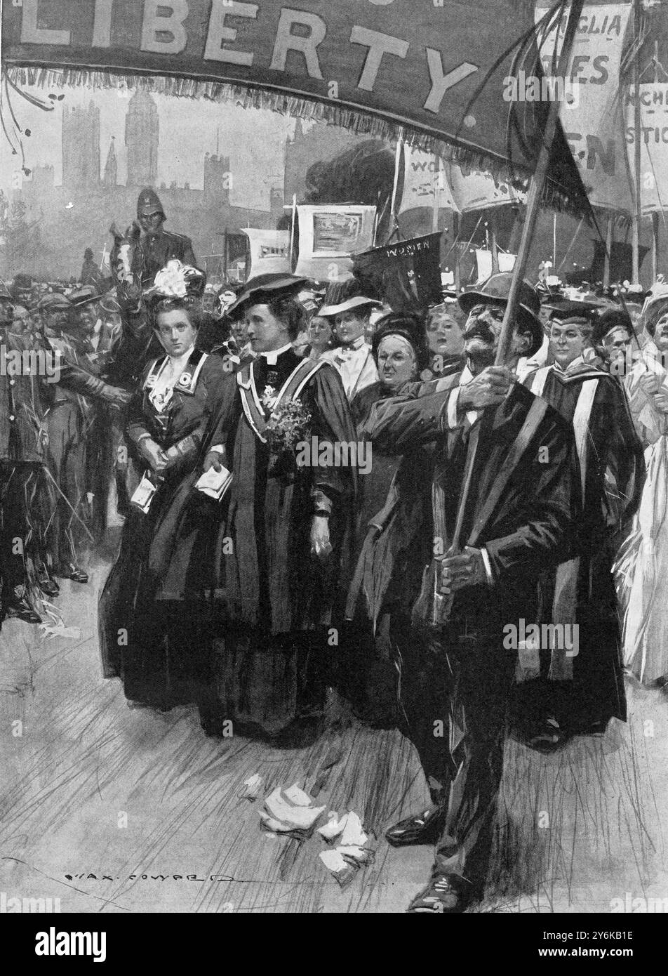 The Women Militant: The Great Suffragist Procession. Great Women who ...