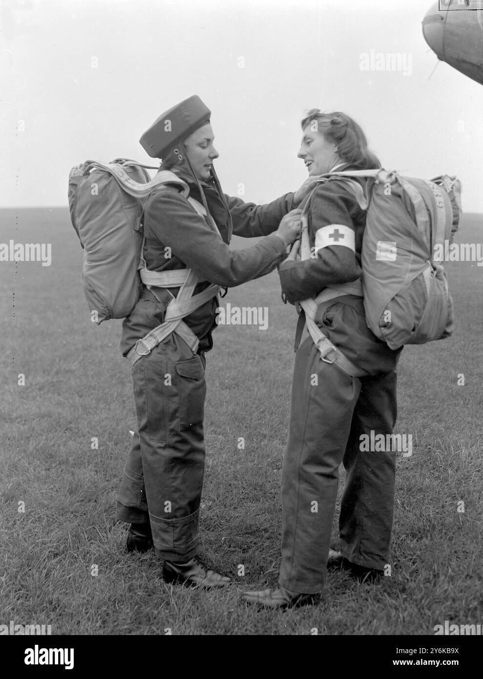 Nurses and medical teams dropped by parachute from aircraft in a Royal ...