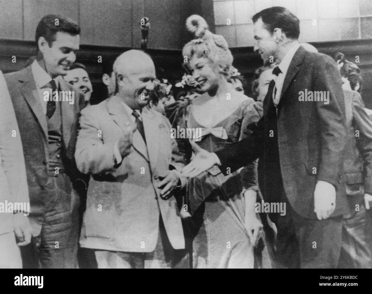 With actors Louis Jourdan and Shirley MacLaine looking on Soviet ...