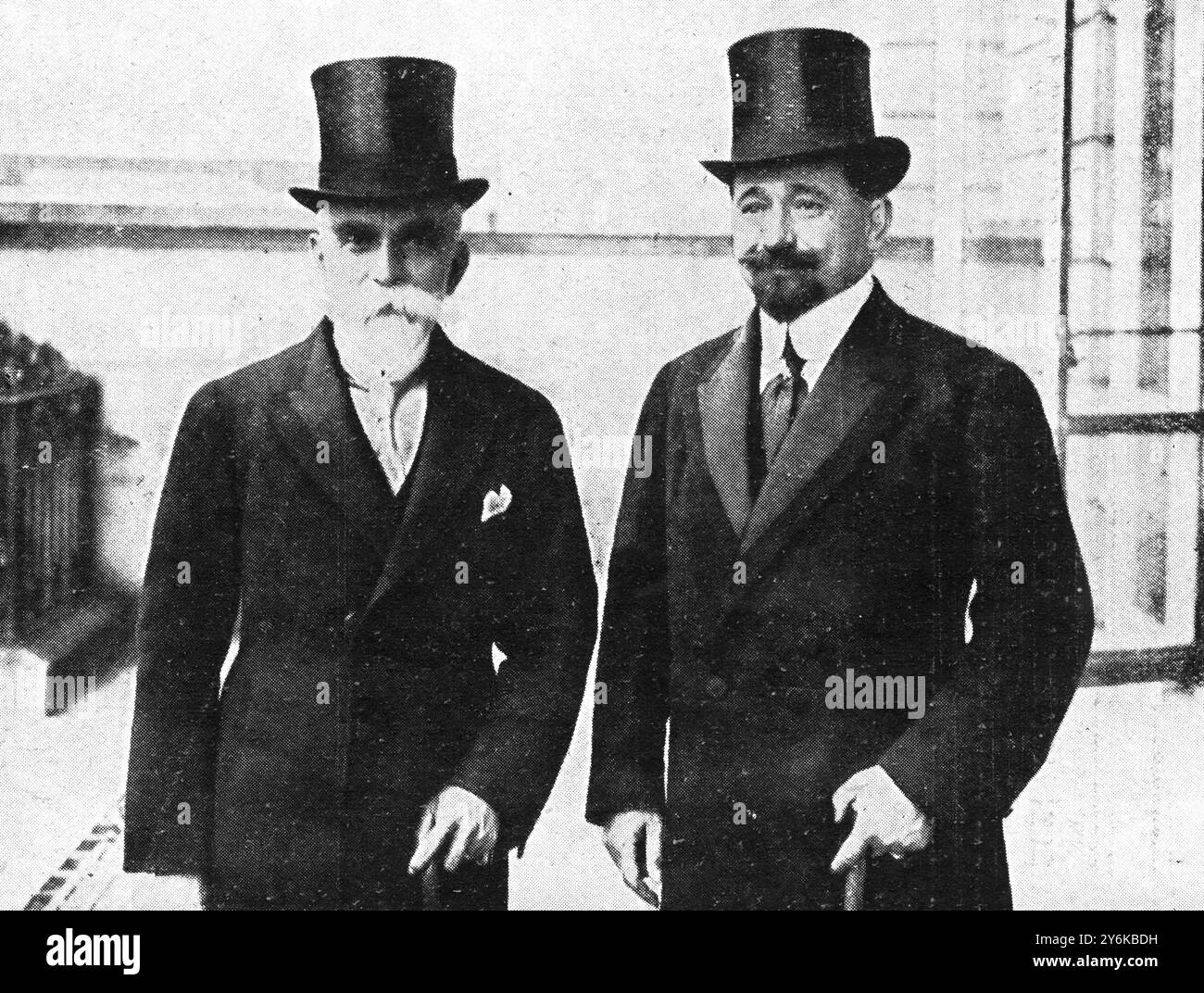 President Macado (left and the Prime Minister of Portugal Afonso Costa ...