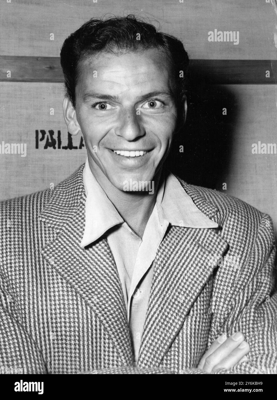Frank Sinatra during rehearsals at the London Palladium 3rd July 1950 ...