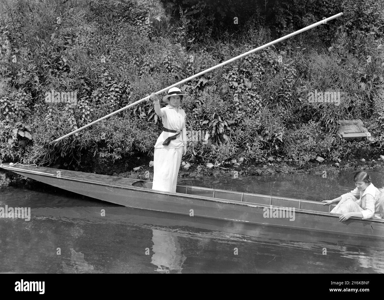 Punt pole invented by Mr Walter Hammerton Stock Photo - Alamy
