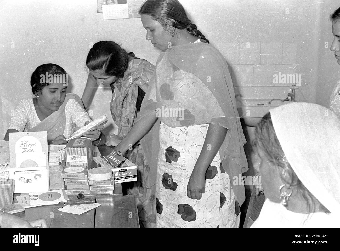 Indian, New Delhi: Indian Birth Control Campaign. A women doctor ...