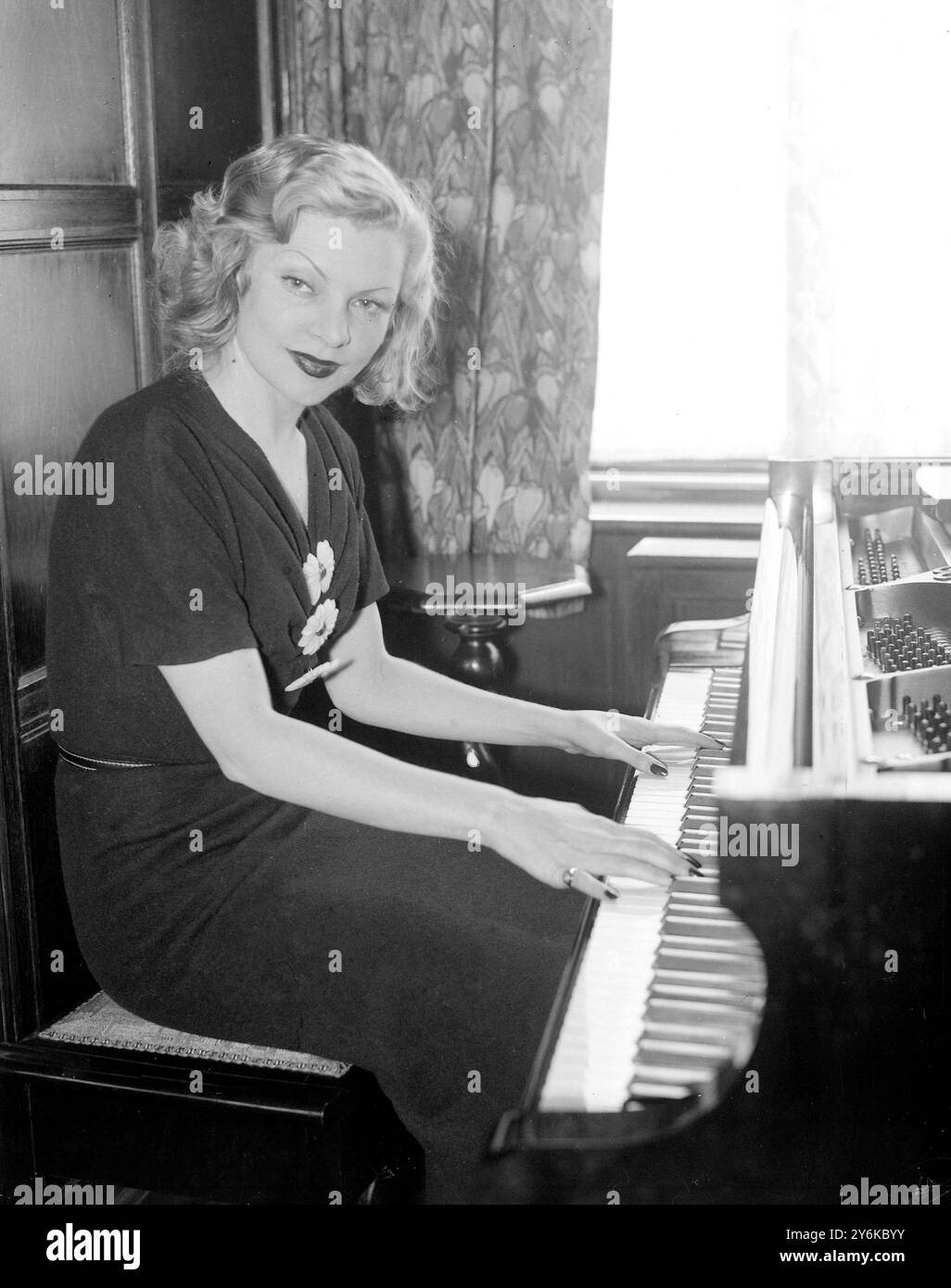 Miss Claire Luce , the film star, who has just arrived from the USA to ...