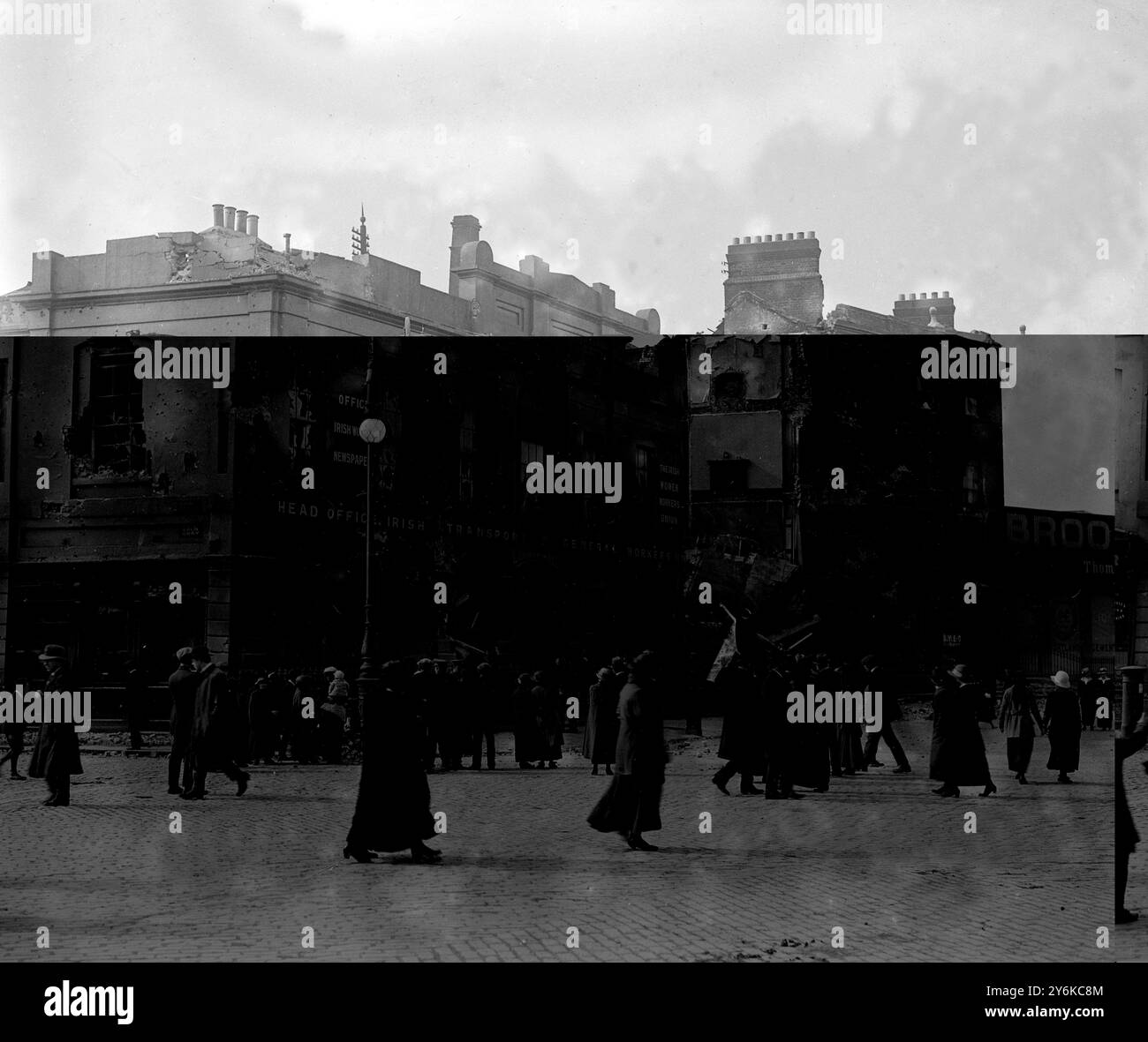 Easter Rising (originally captioned The Dublin rebellion) Liberty Hall ...