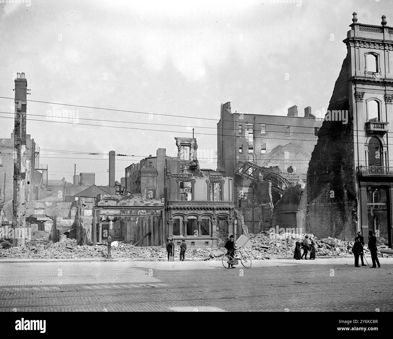 Easter Rising (originally captioned The Dublin rebellion) The ruins in ...