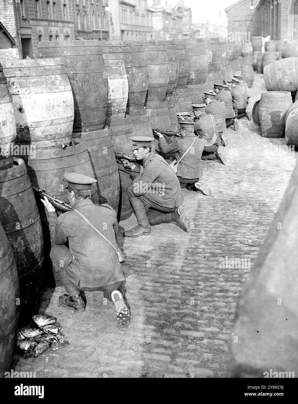 Easter Rising (originally captioned The Dublin rebellion) The British ...
