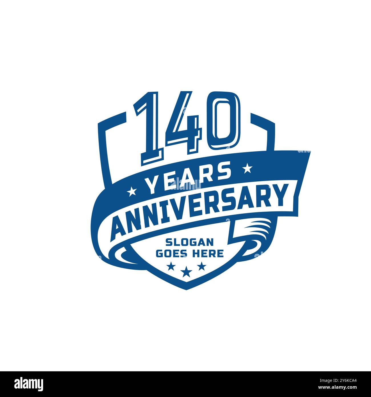 140 years anniversary celebration design template. 140th anniversary ...