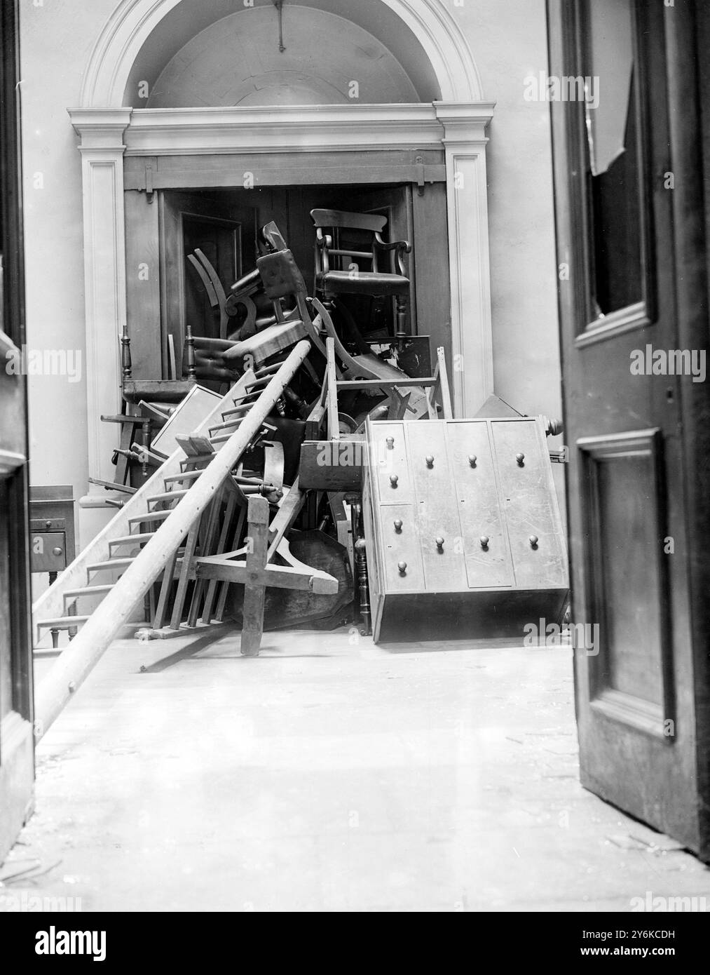 Easter Rising (originally captioned The Dublin rebellion) A barricade ...