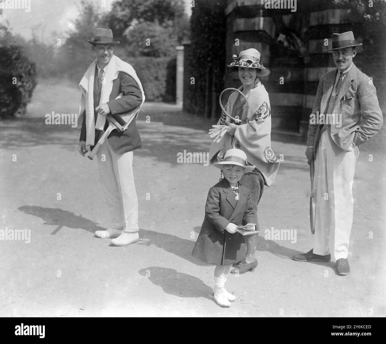 Tennis at Hurlingham. Captain and Mrs Blewitt, Captain Fitzgerald ...