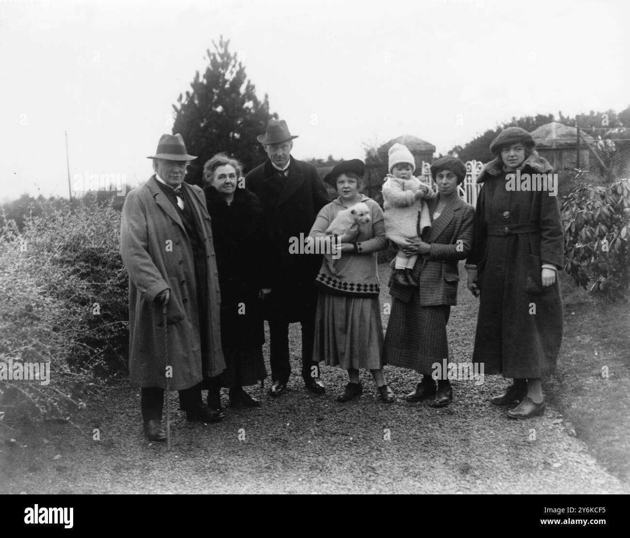 Wales. Criccieth. Mr and Mrs Lloyd George,Sir George Riddell, Miss ...