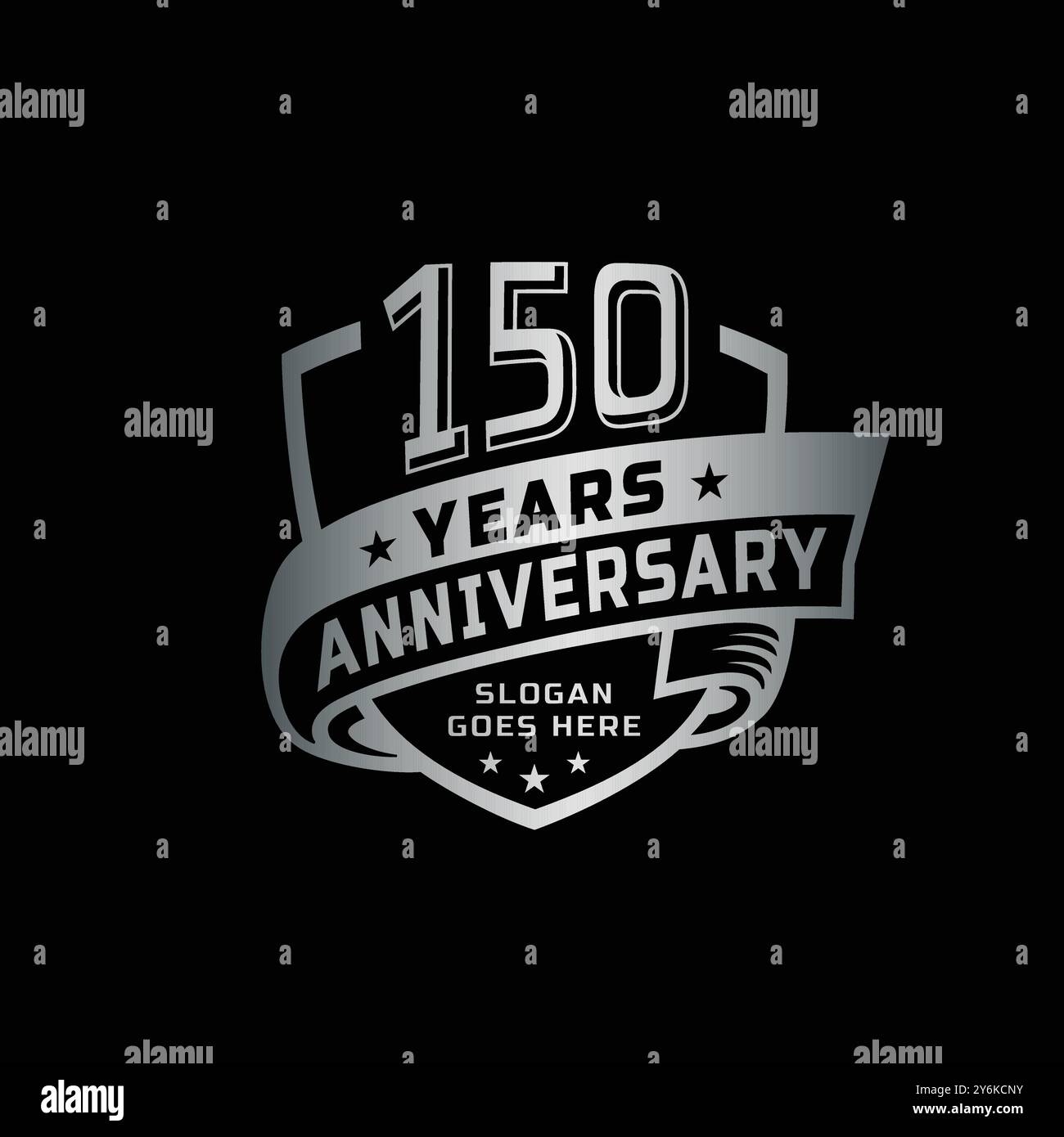 150 years anniversary celebration design template. 150th anniversary ...