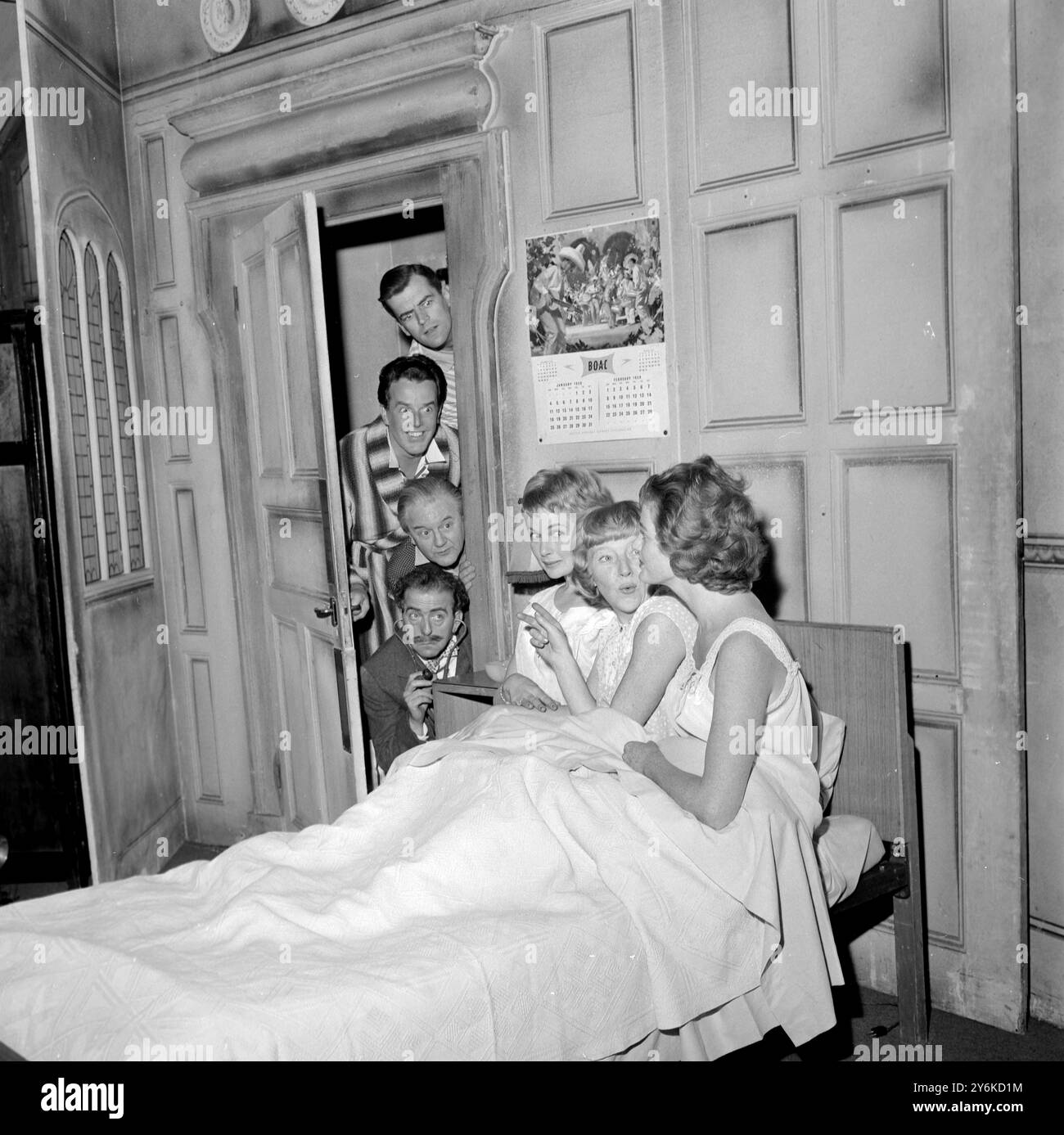 Rehearsals for Sleeping Partnership - the men are (top to bottom) Moray ...