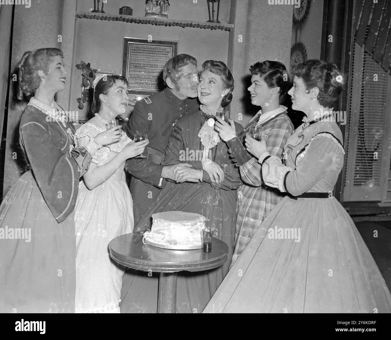 Surrounded by their stage family, Kenneth Edwards and Noel Dyson ...