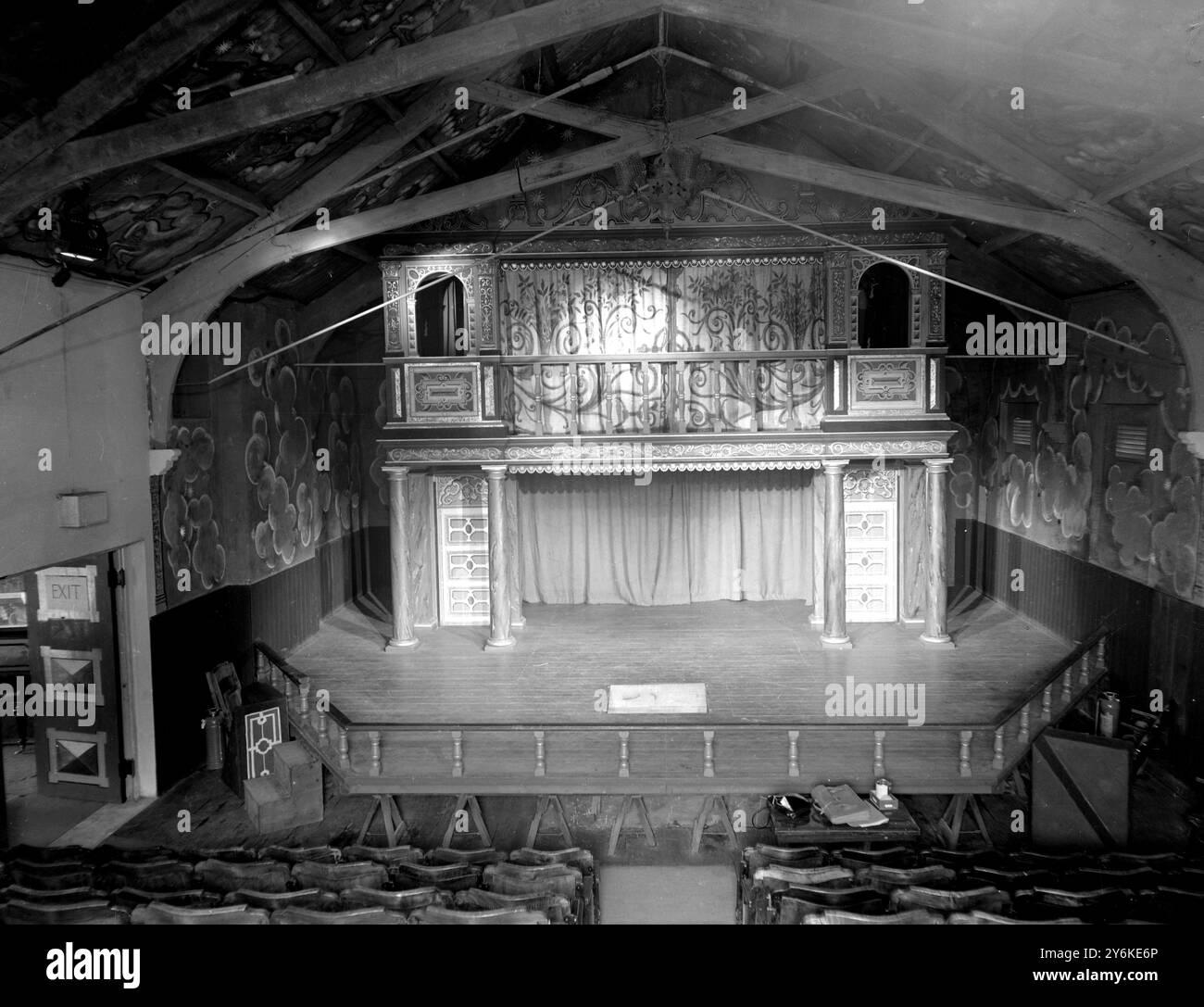 The Elizabethan-style stage of London's 'back garden' theatre - the ...