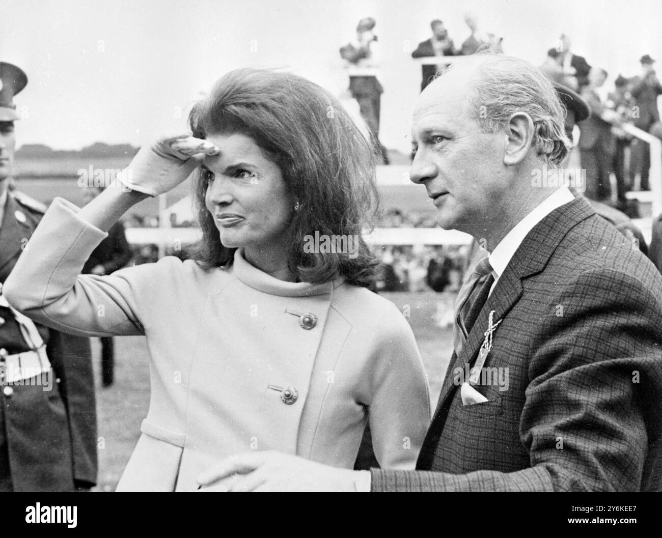 Dublin, Ireland: Mrs John F. Kennedy, accompanied by her host, Irish ...