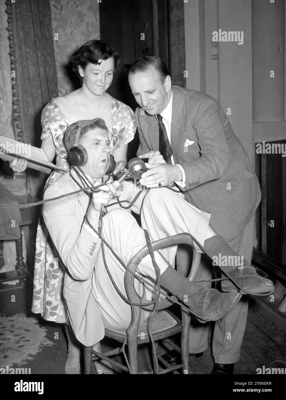 Stage actor Tom Gill gets himself all tied up in cable as BBC ...