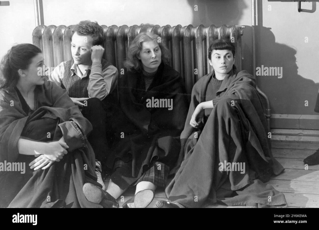 Four students wait their cue in one of the rehearsal rooms at the Old ...