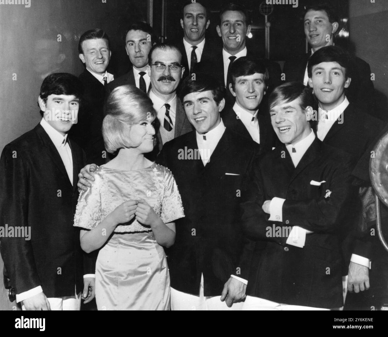 Pictured at the London Palladium last night are blonde songstress Dusty ...