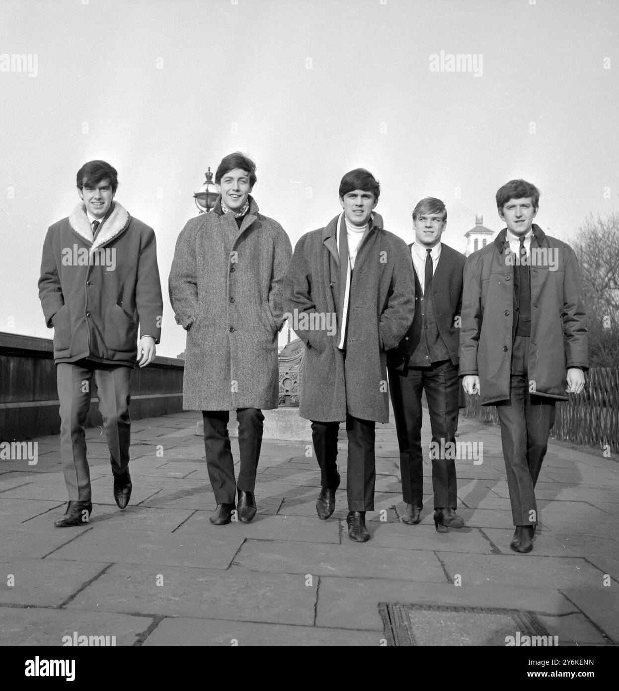 London: Seen strolling in London yesterday is the Dave Clark Five whose ...
