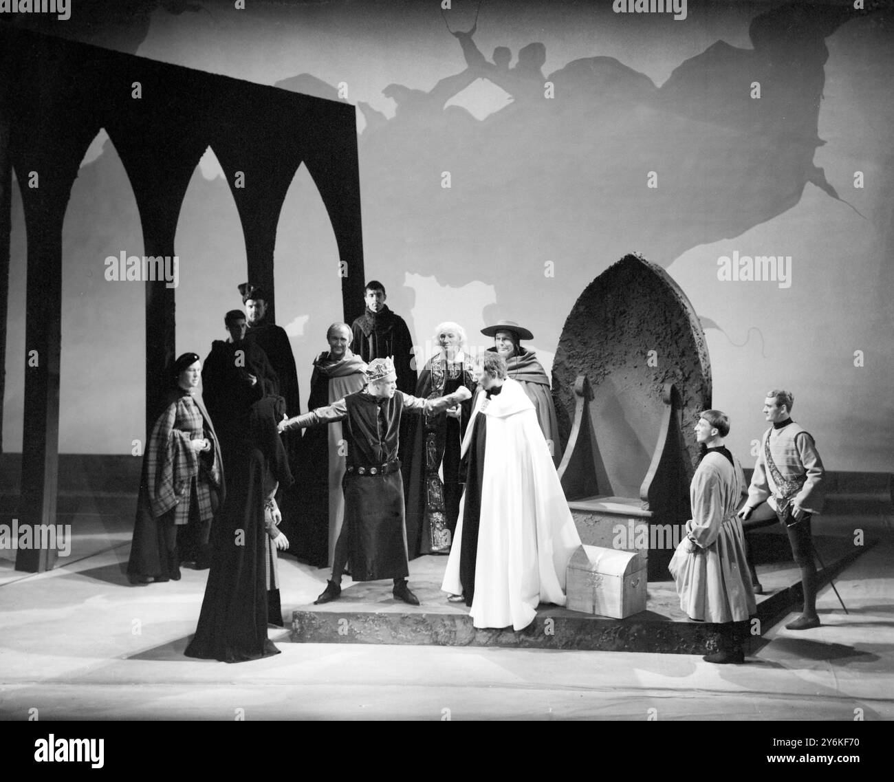 A scene in the French Court from Shakespeare's Henry V which has its ...