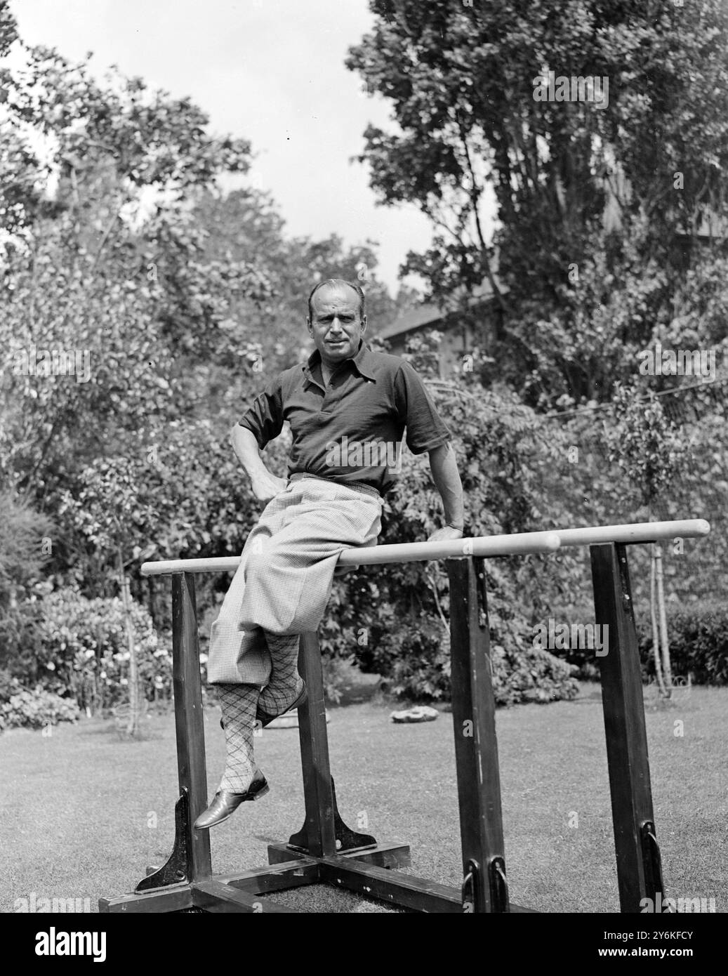 Frinton. Mr Douglas Fairbanks photographed whilst on holiday at Frinton ...