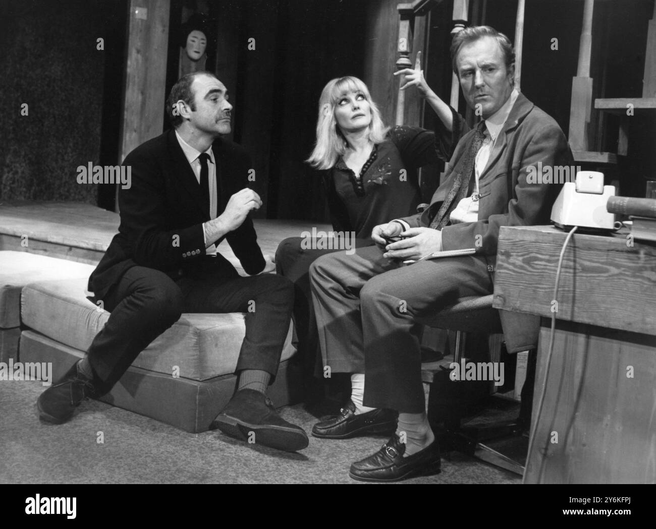 Sean Connery - Scottish actor with his wife Diane Cilento and actor ...