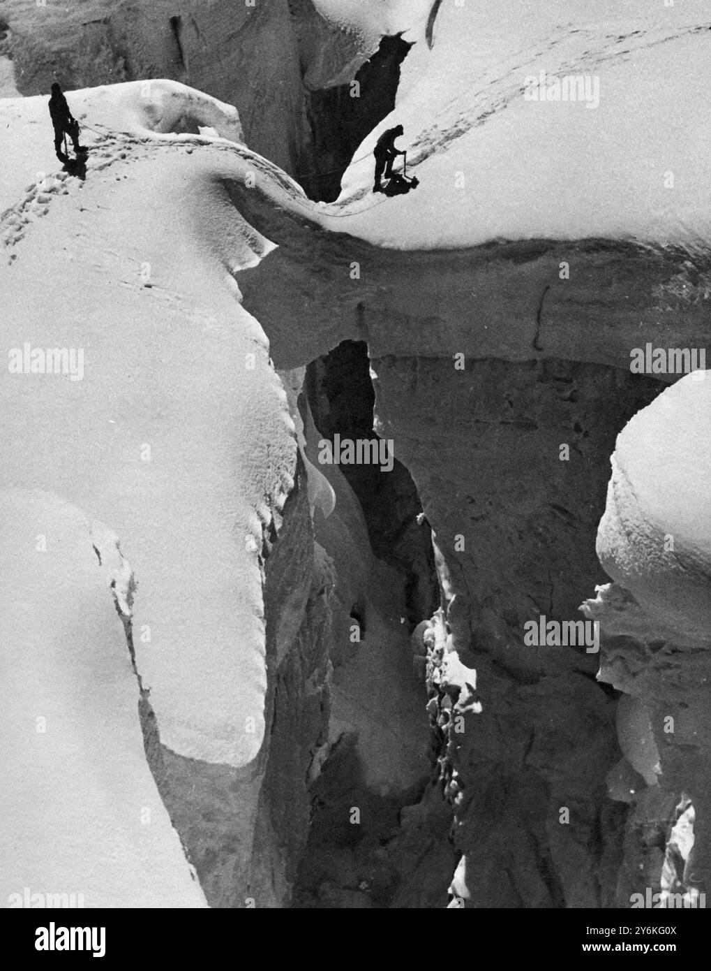 Nanga Parbat - Members of the ill-fated expedition roped together ...