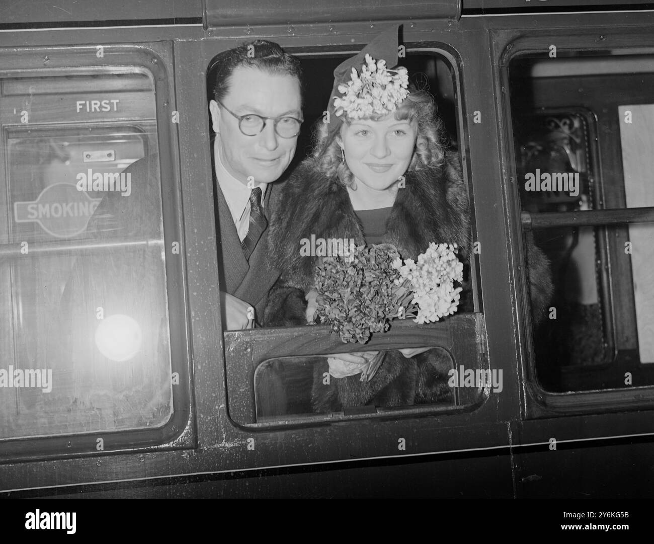At Waterloo Station leaving for South Africa. Mr and Mrs Jack Scott ...
