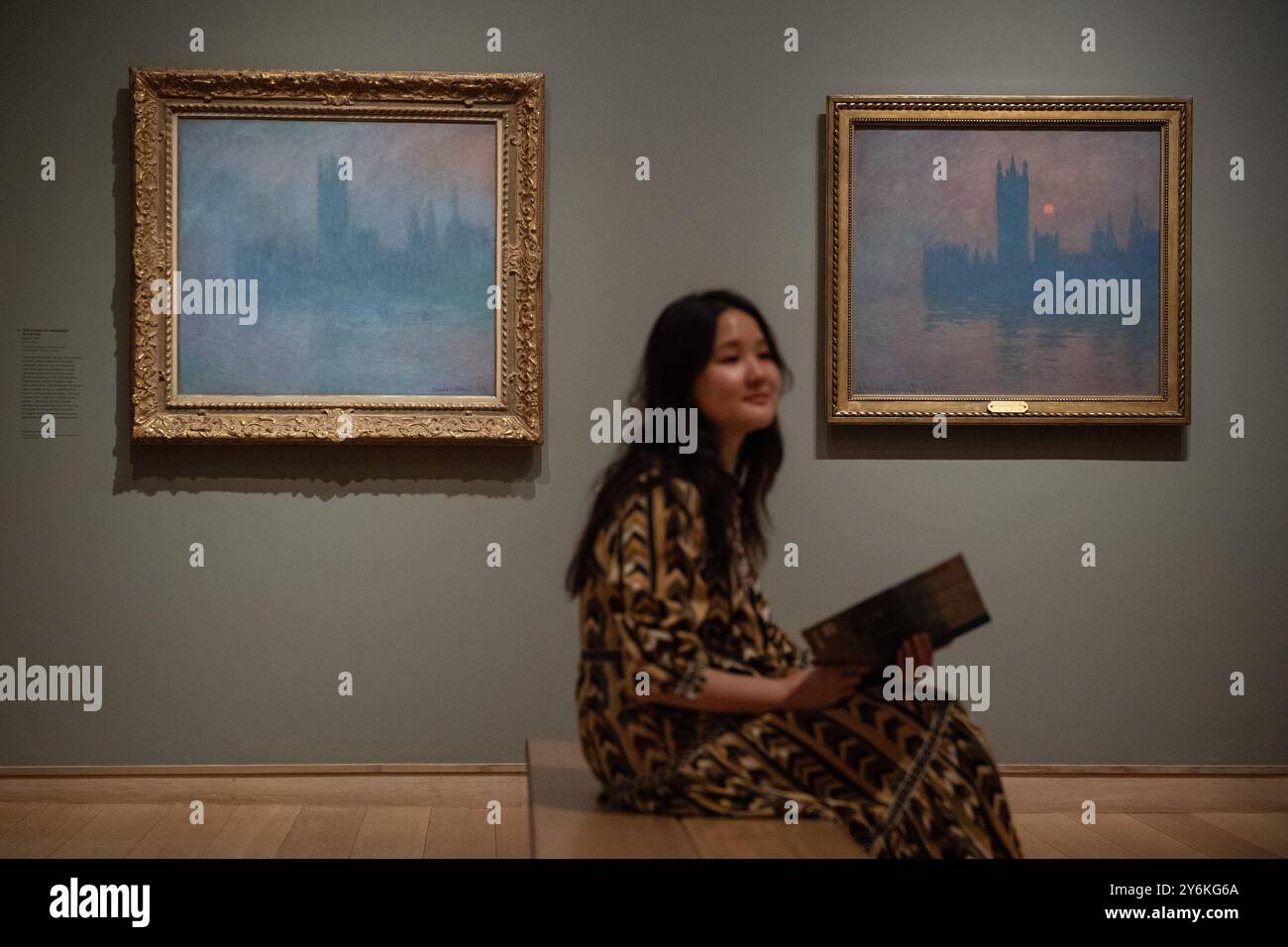 London, England, UK. 26th Sep, 2024. Claude Monet's paintings are seen ...